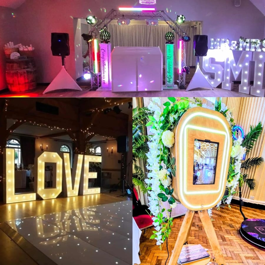 Big Disco Rig + Selfie Pod + Starlight Dance floor + Love Letters on ...